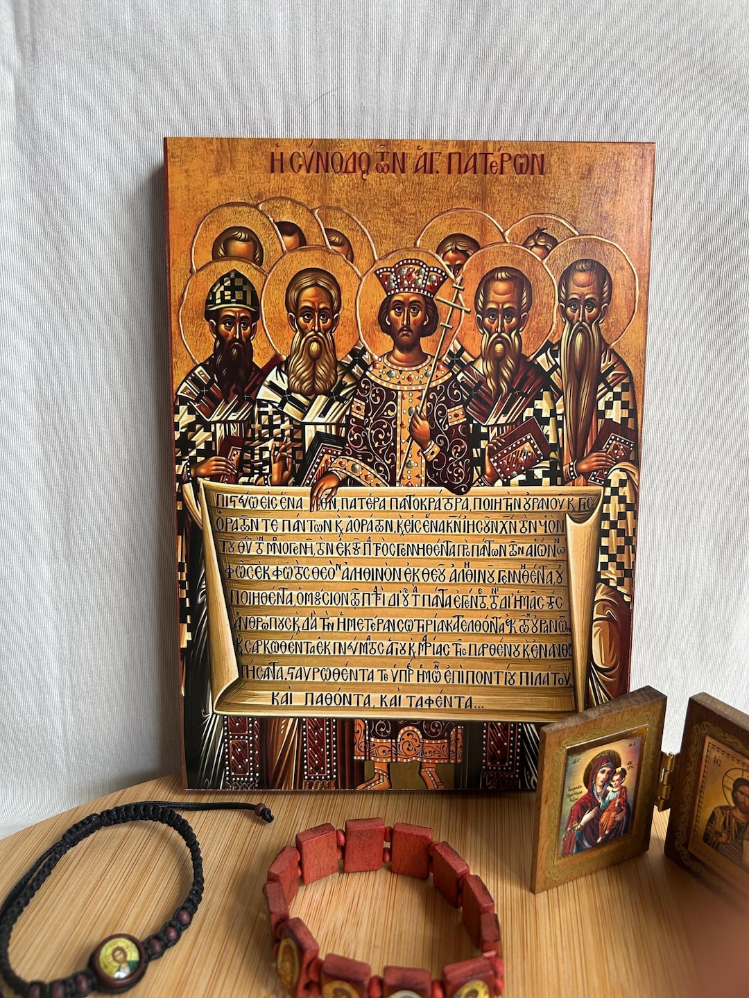 Buy The Nicene Creed Icon Orthodox Icons Greek Orthodox Byzantine Icon ...