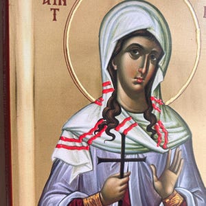 Saint Dymphna Icon Orthodox Icons Greek Orthodox Byzantine Icon Faithful Copy of an Orthodox ...