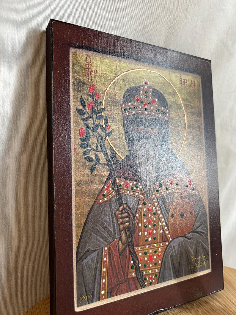 Aaron the Prophet Icon Orthodox Icons Greek Orthodox Byzantine Icon ...