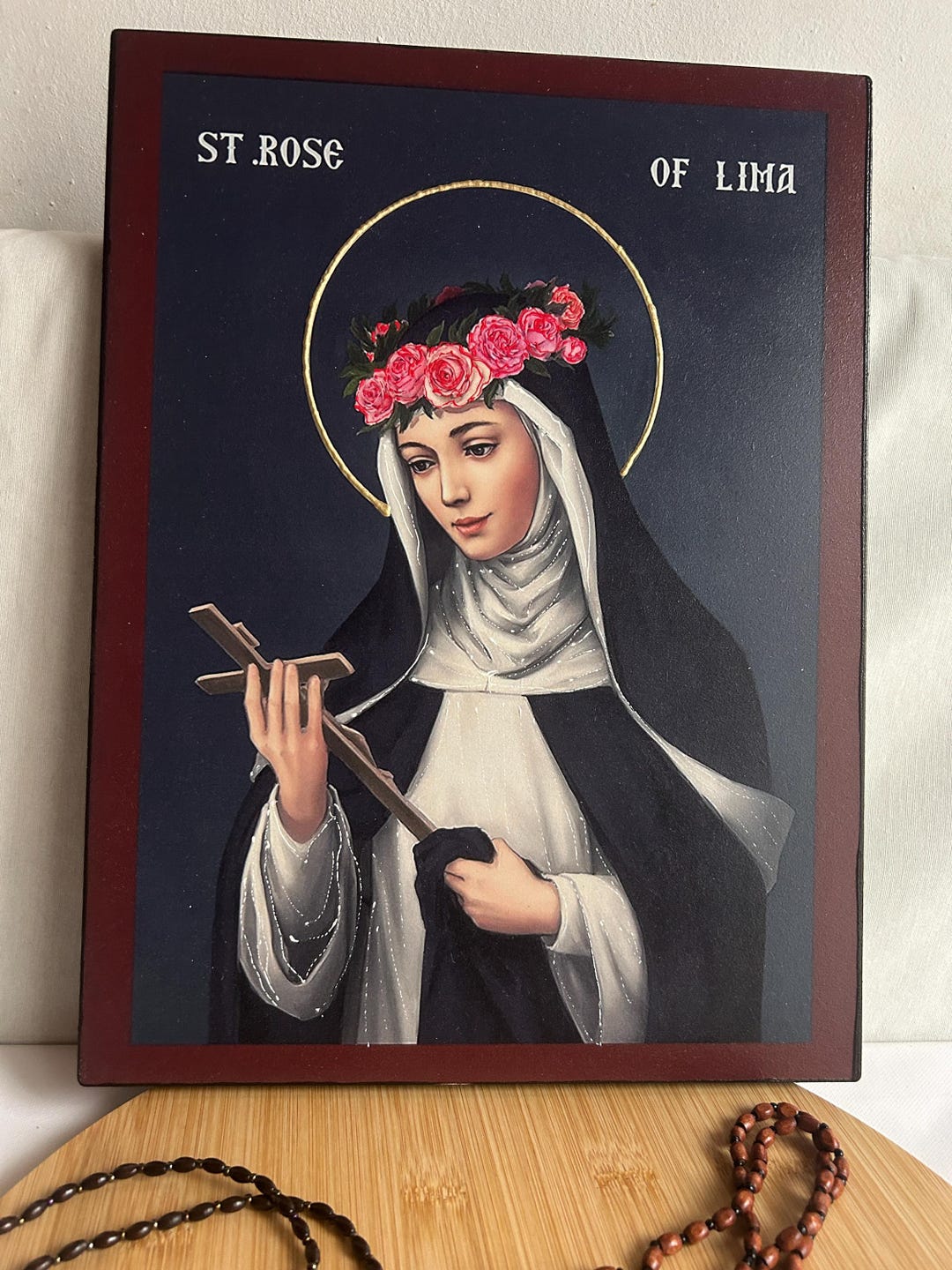 Saint Rose of Lima Icon Orthodox Icons Greek Orthodox Byzantine Icon ...