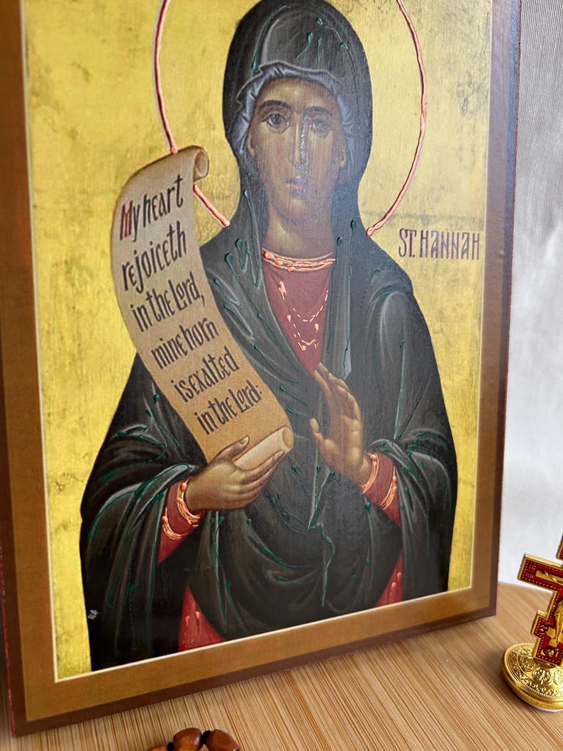 Saint Prophetess Hannah Icon Orthodox Icons Greek Orthodox Byzantine ...