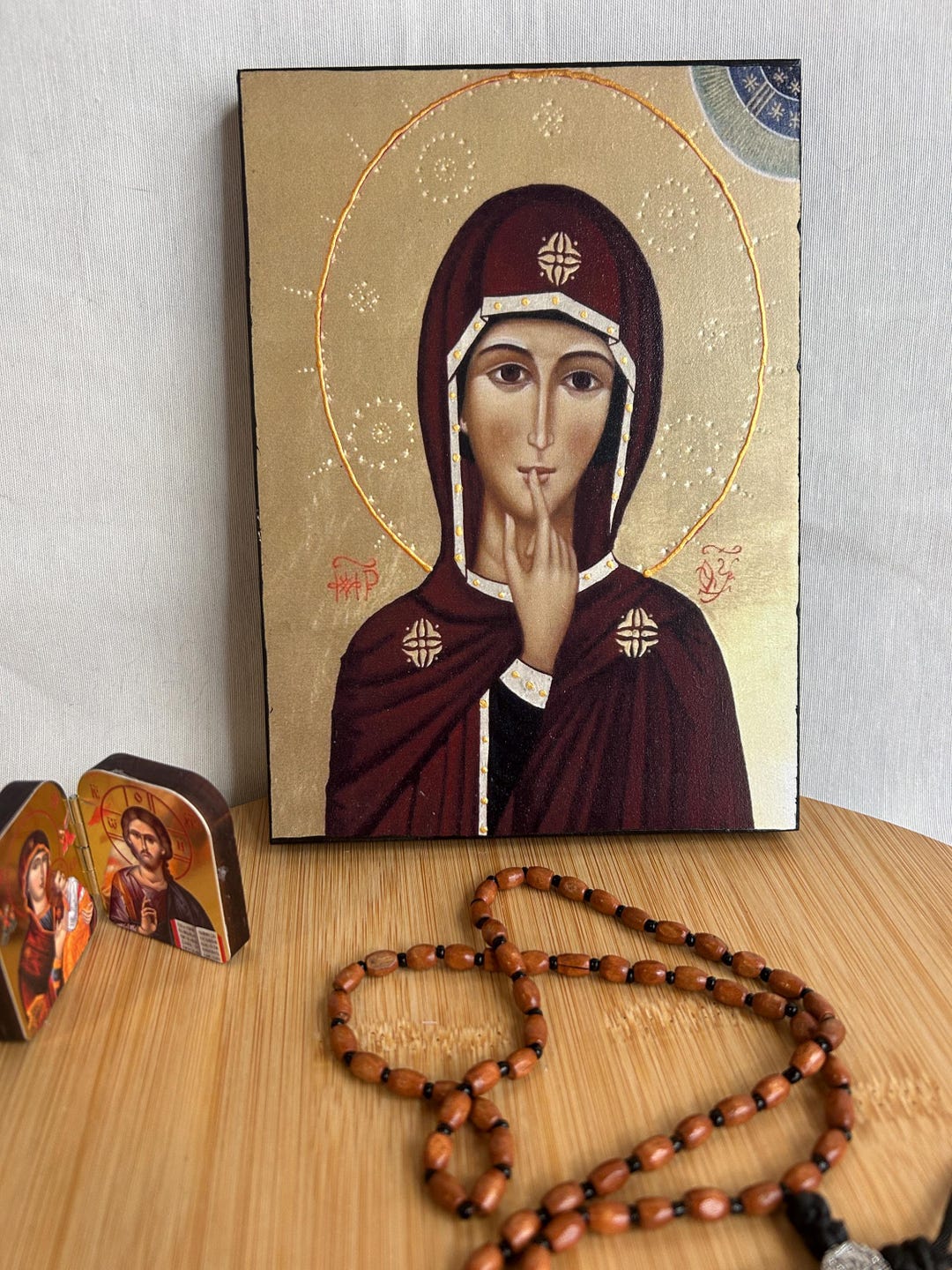 The Virgin of Silence Icon Orthodox Icons Greek Orthodox Byzantine Icon ...