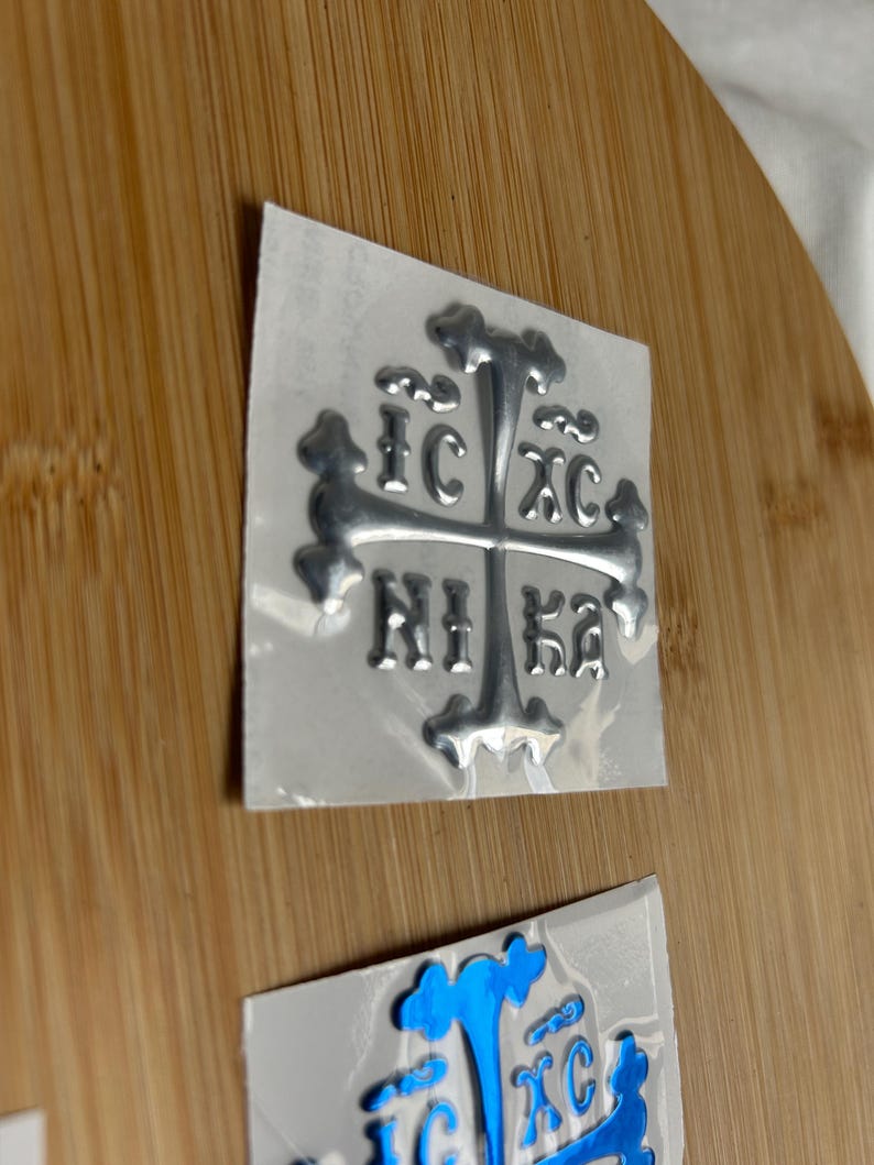 Set 3 Pcs Christogram IC XC NIKA 3D Sticker Enamel Stickers Surface ...