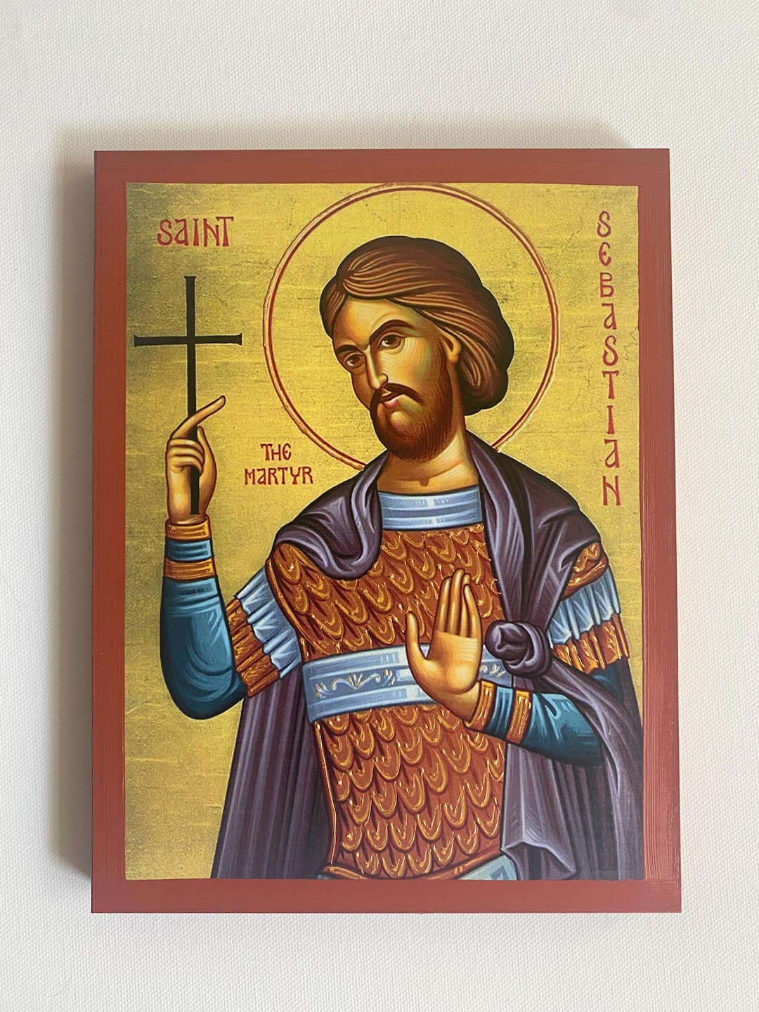 Saint Sebastian Icon Orthodox Icons Greek Orthodox Byzantine Icon ...