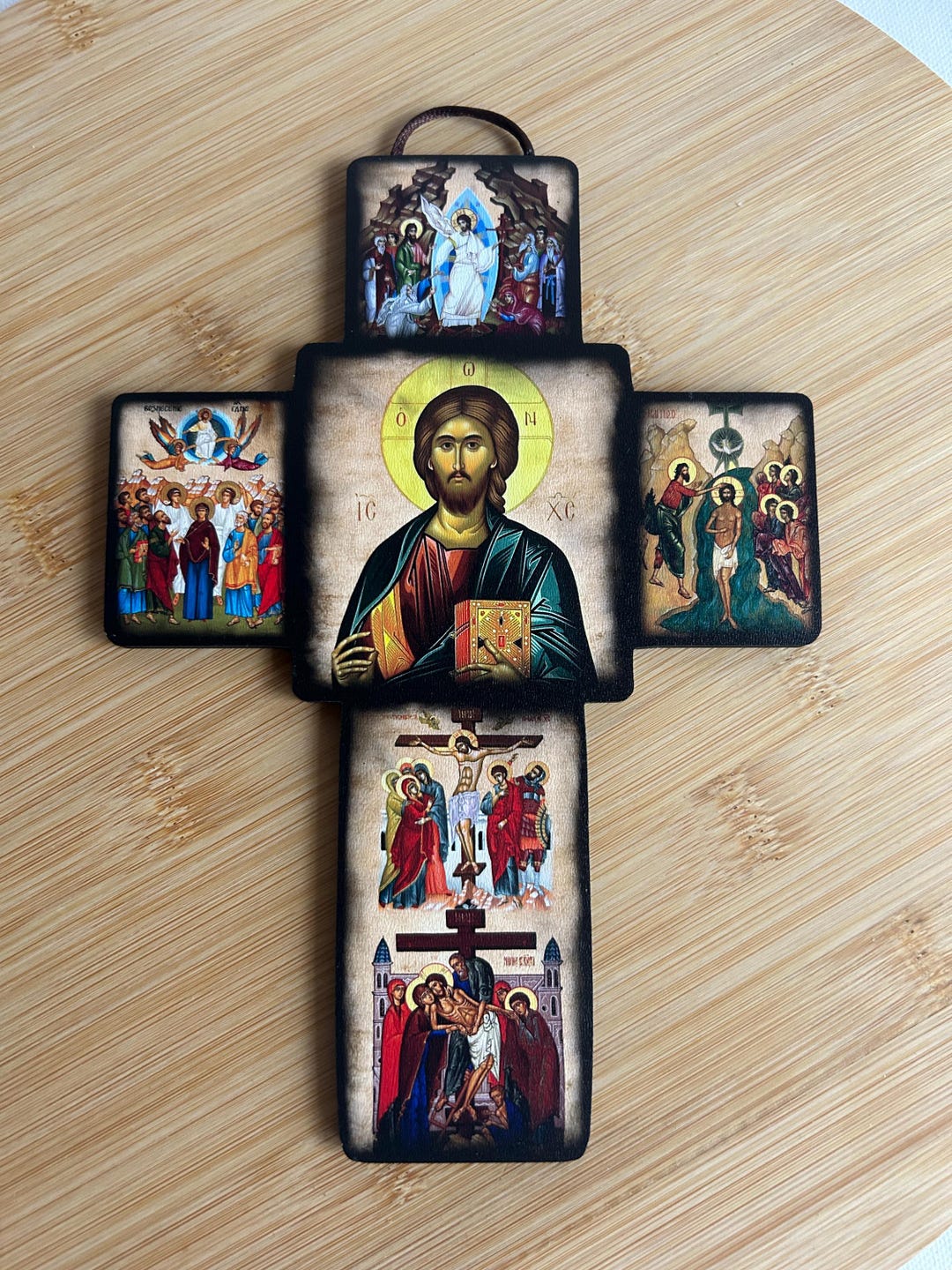 Wooden Wall Cross and Blessing, Church Cross, Cross of Lord Jesus ...