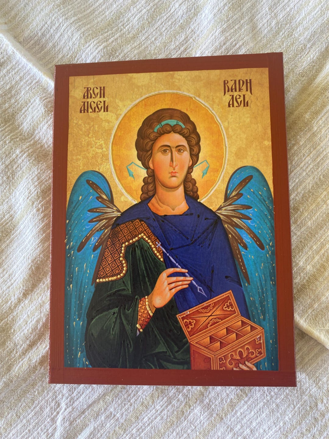 Archangel Raphael Icon Orthodox Icons Greek Byzantine Icon Faithful ...