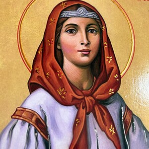 Saint Dymphna Icon Orthodox Icons Greek Orthodox Byzantine Icon Faithful Copy of an Orthodox ...