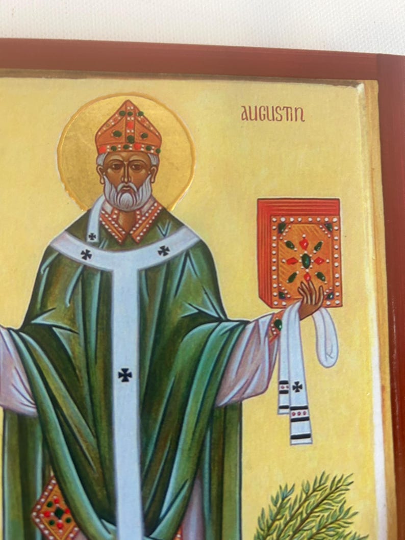Saint Augustine Icon Orthodox Icons Greek Orthodox Byzantine Icon ...