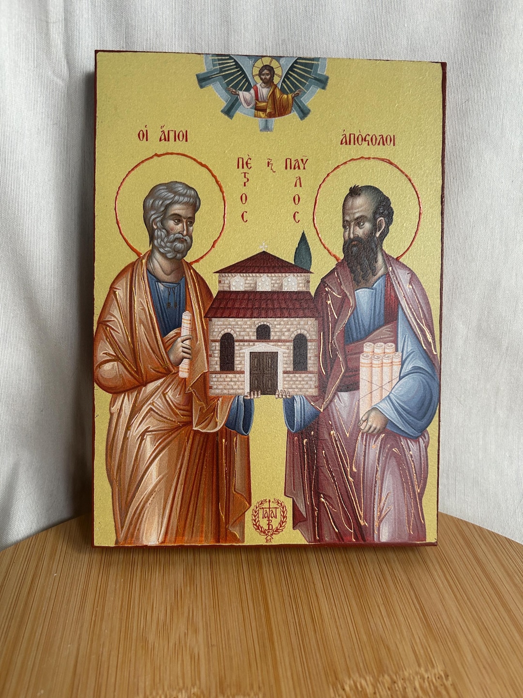 Saints Peter and Paul Icon Orthodox Icons Greek Orthodox Byzantine Icon ...