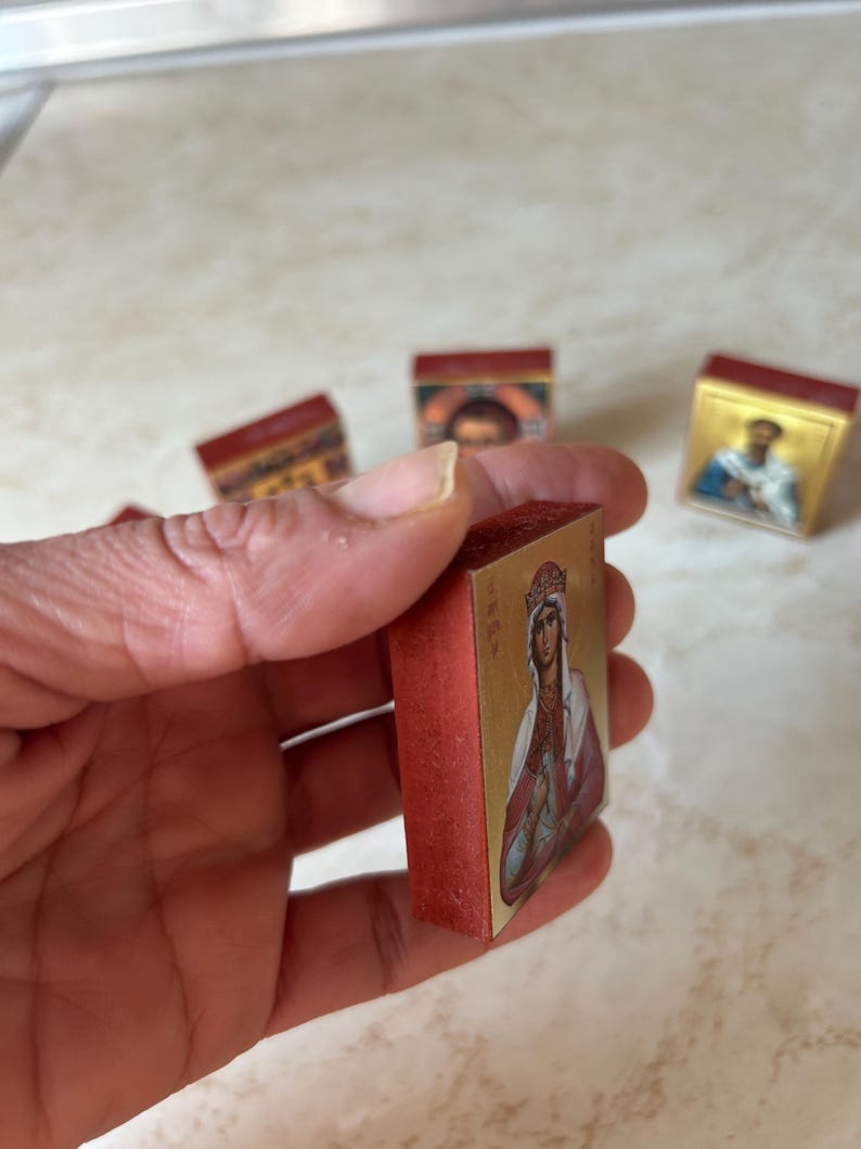 Small Wooden Orthodox Travel Icon, Santa Valeria De Roma, Car Icon - Etsy