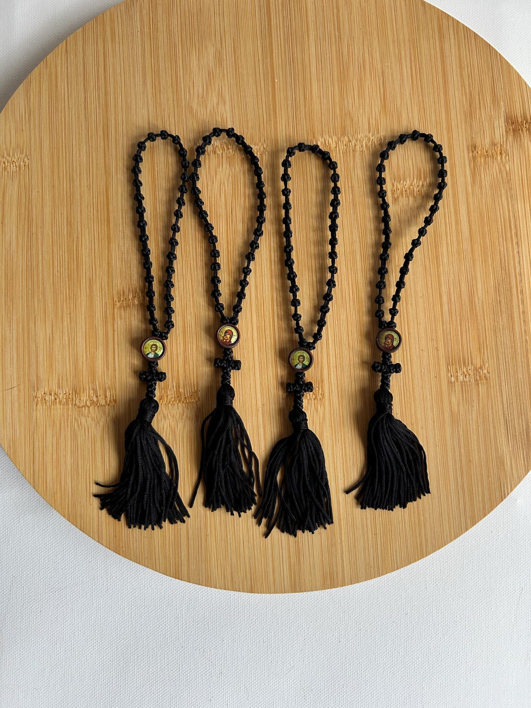 Handmade Prayer Rope Komboskini With Cross and Icon Unisex Prayer ...