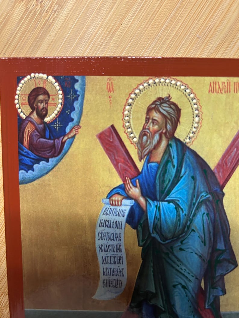 Saint Andrew Icon Orthodox Icons Greek Orthodox Byzantine Icon Faithful ...