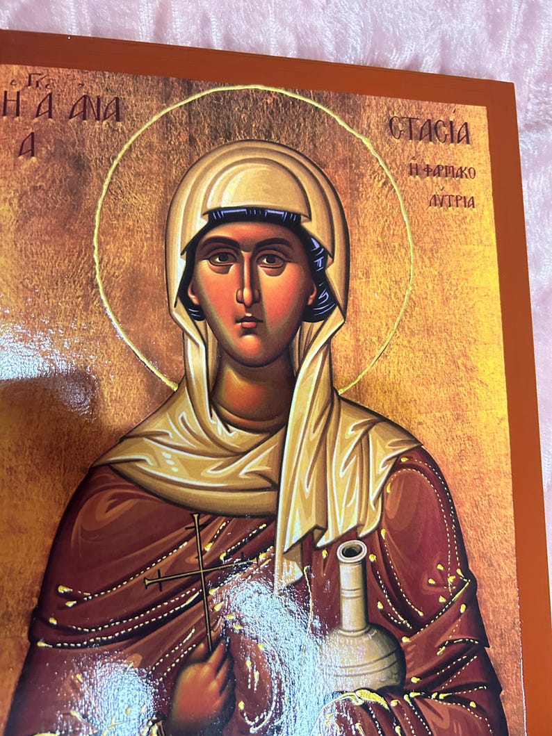Saint Anastasia Icon Orthodox Icons Greek Orthodox Byzantine Icon ...