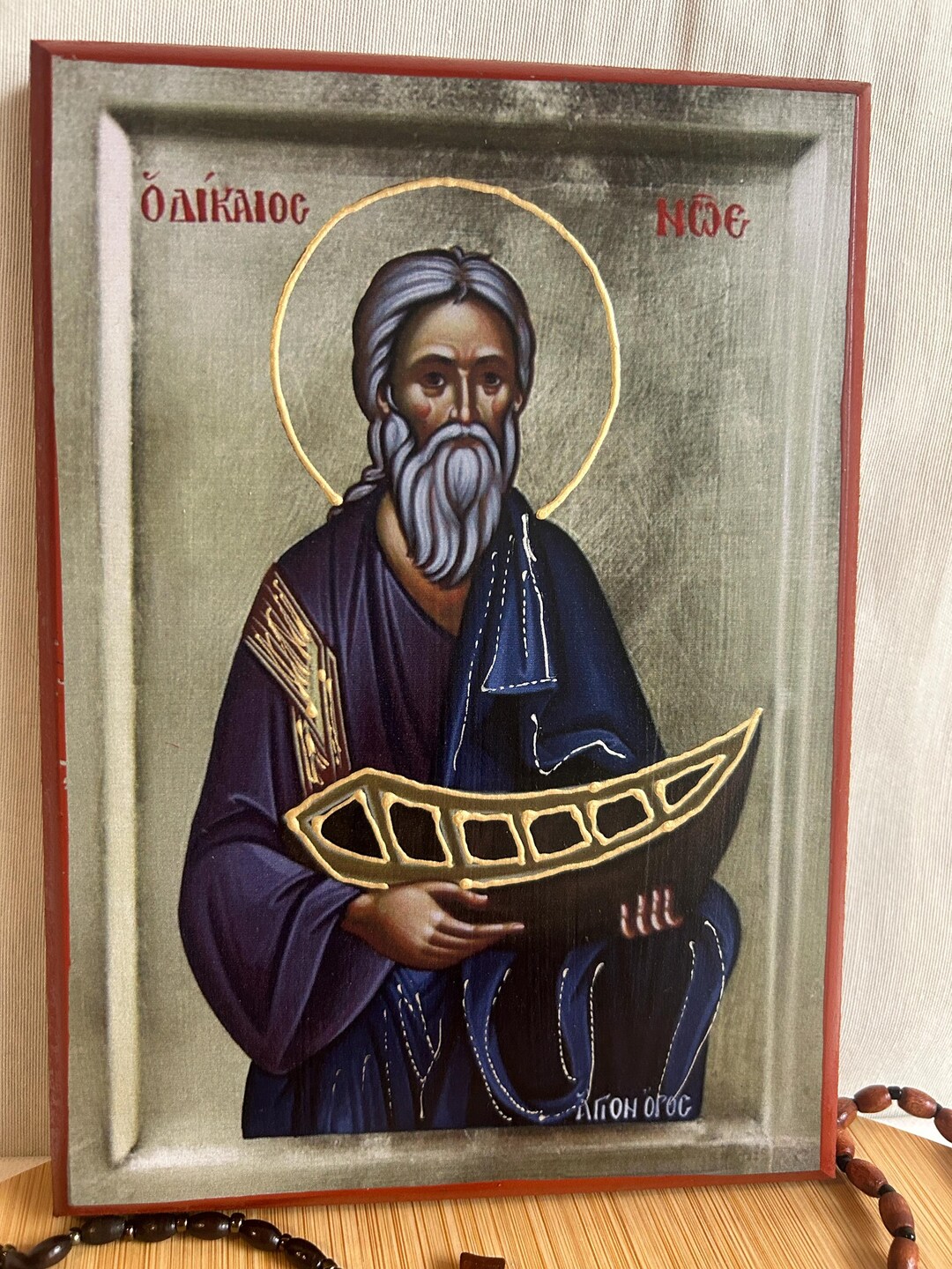 Prophet Noah Icon Orthodox Icons Greek Orthodox Byzantine Icon Faithful ...