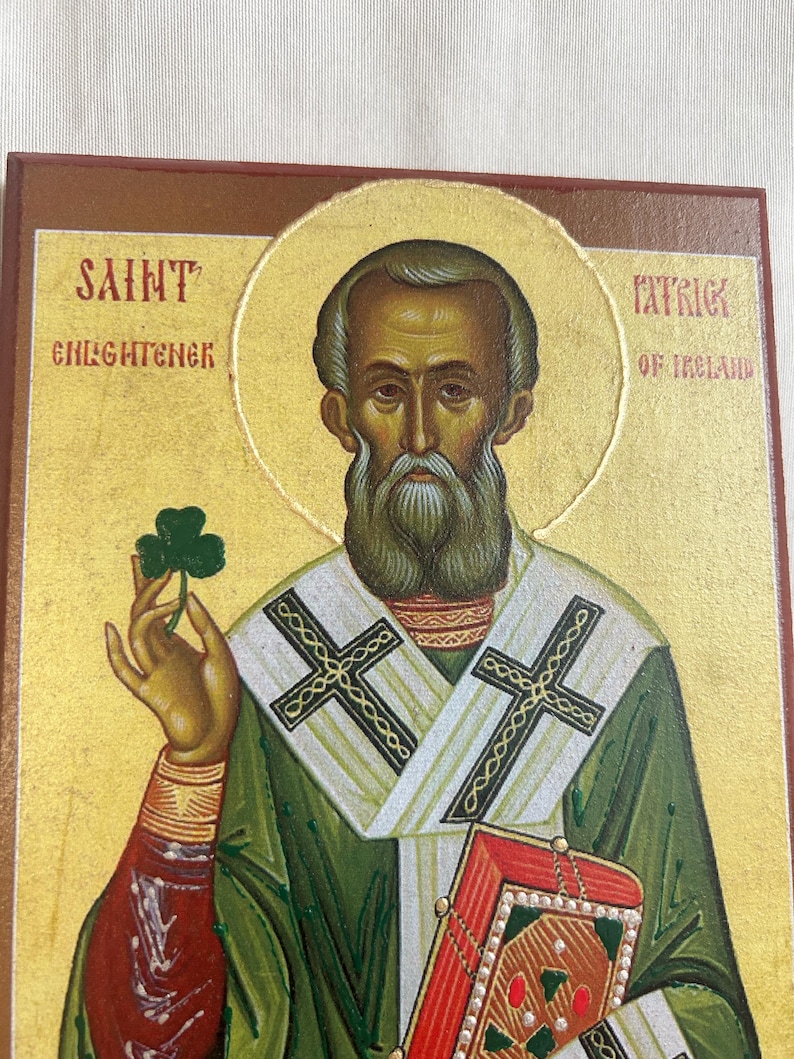 Saint Patrick Icon Orthodox Icons Greek Orthodox Byzantine Icon ...