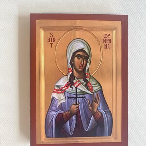 Saint Dymphna Icon Orthodox Icons Greek Orthodox Byzantine Icon Faithful Copy of an Orthodox ...