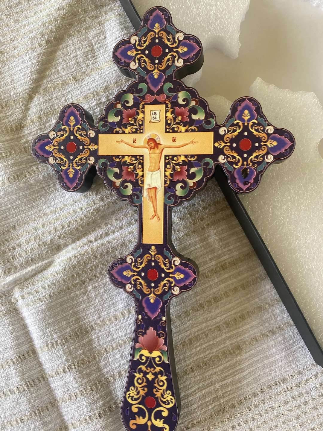 Wooden Wall Cross and Blessing, Church Cross, Cross of Lord Jesus ...