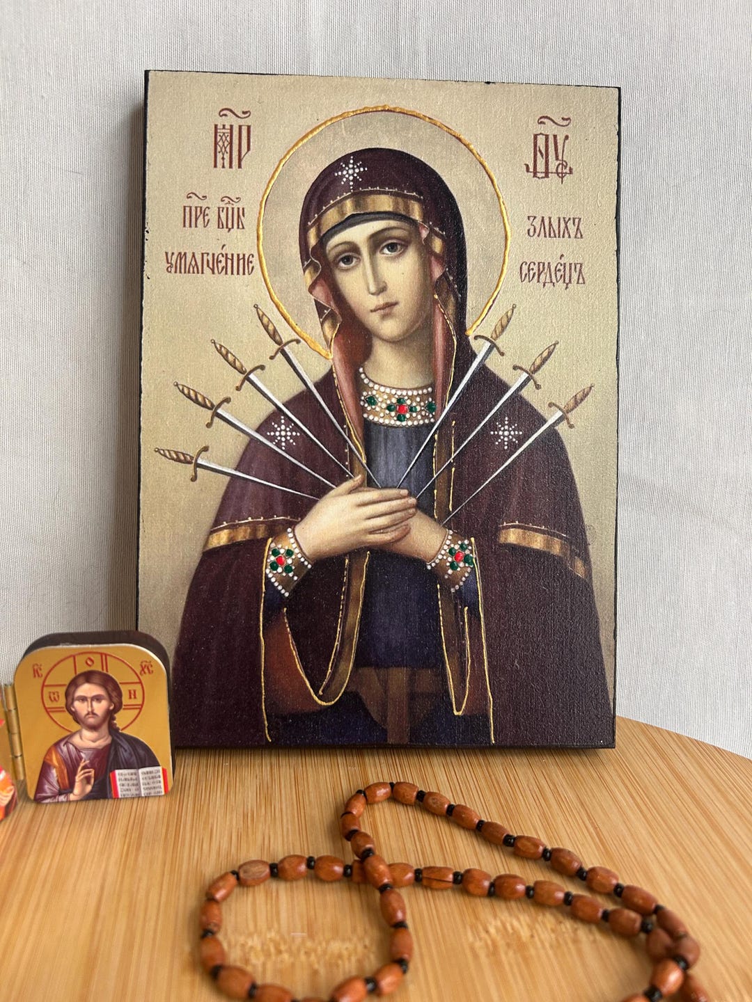 Virgin Mary of Sorrows Virgin Mary of Seven Swords Greek Orthodox ...