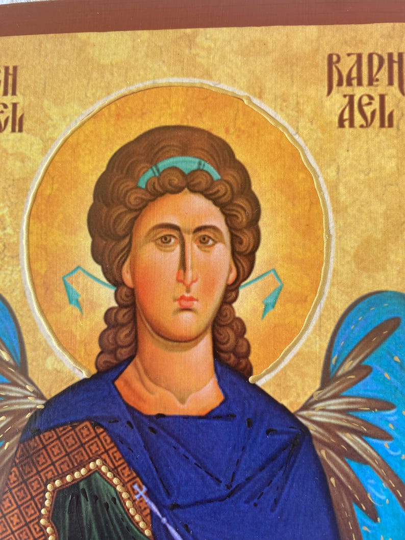 Archangel Raphael Icon Orthodox Icons Greek Orthodox Byzantine Icon ...