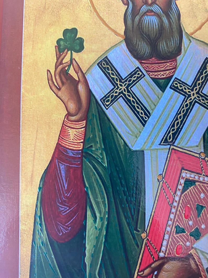 Saint Patrick Icon Orthodox Icons Greek Orthodox Byzantine Icon ...