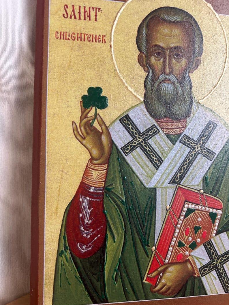 Saint Patrick Icon Orthodox Icons Greek Orthodox Byzantine Icon ...