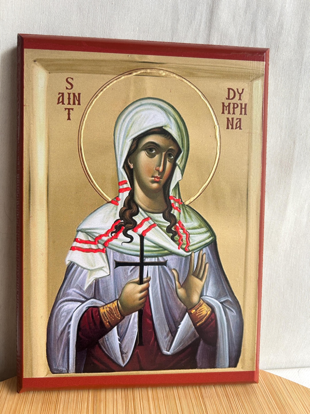 Saint Dymphna Icon Orthodox Icons Greek Orthodox Byzantine Icon Faithful Copy of an Orthodox ...