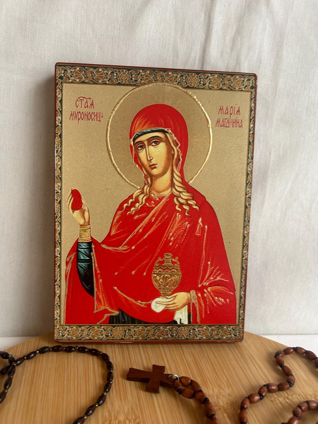 Saint Mary Magdalene Icon Orthodox Icons Greek Orthodox Byzantine Icon Faithful Copy of an ...