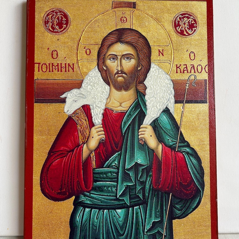 Christ Good Shepherd Icon - Etsy