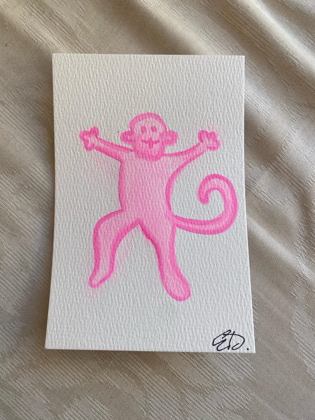 Preppy Roller Rabbit Inspired Watercolor Painting - Etsy