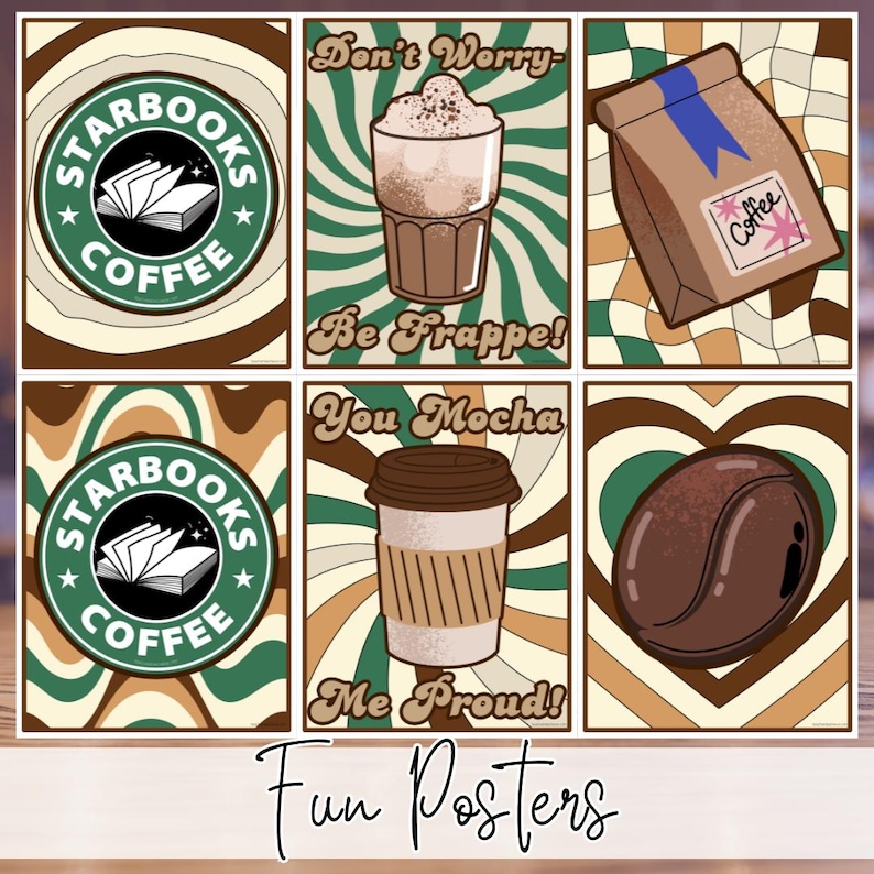 Starbooks Coffee Classroom Decor Editable Classroom Transformation ...