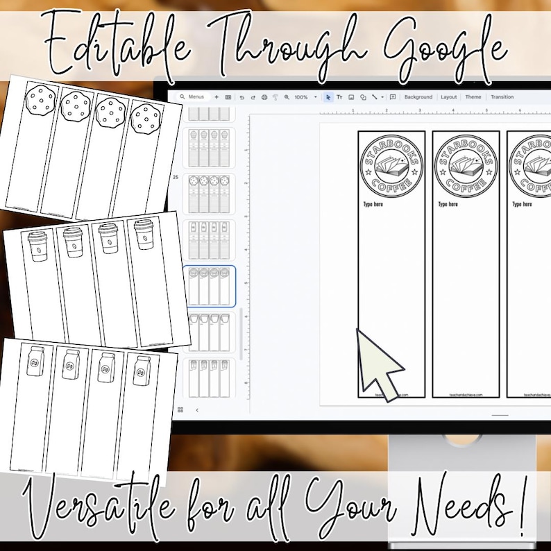 Starbooks Classroom Transformation Editable Starbooks Bookmark Activity ...