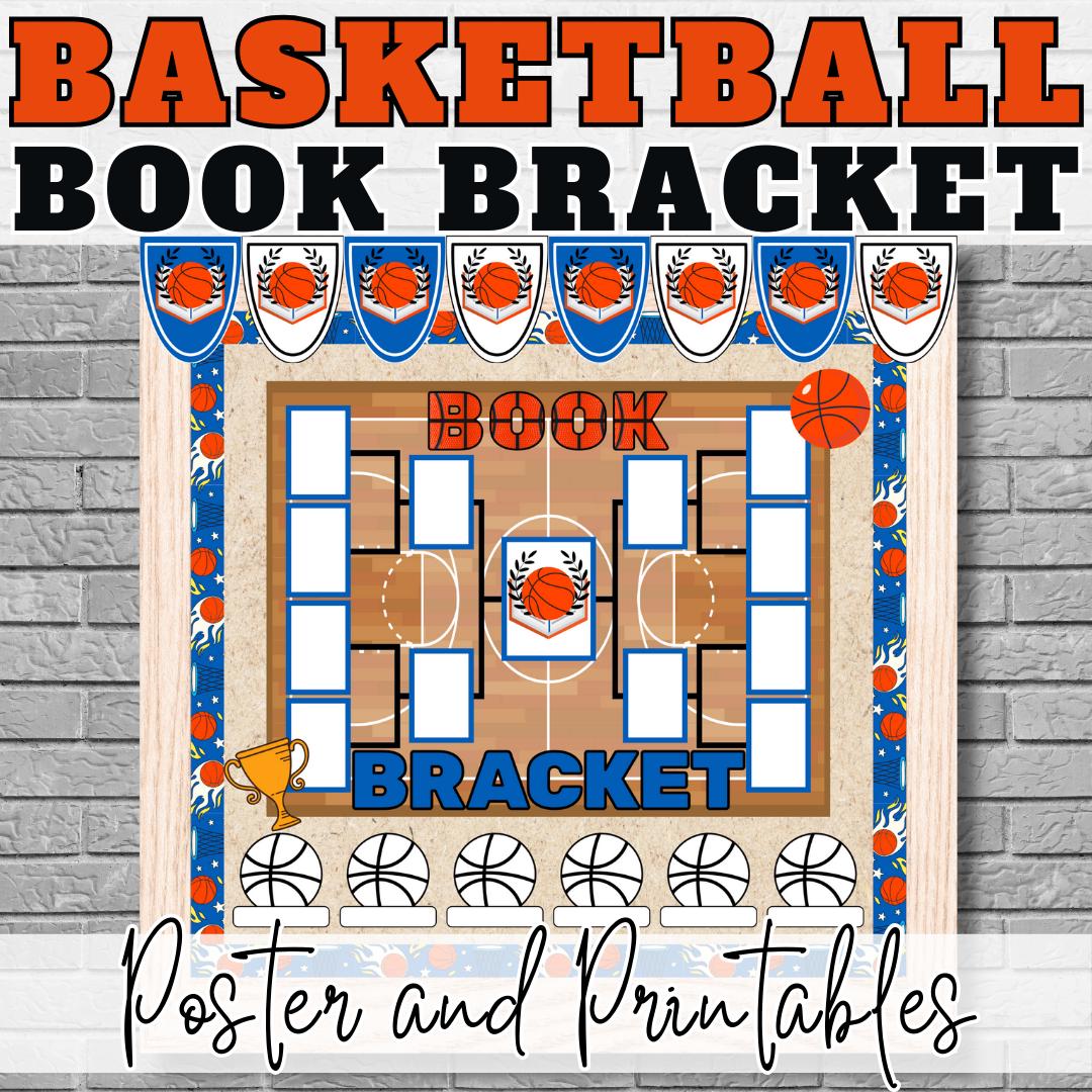 March Basketball Madness Book Bracket Bulletin Board Kit, Reading ...