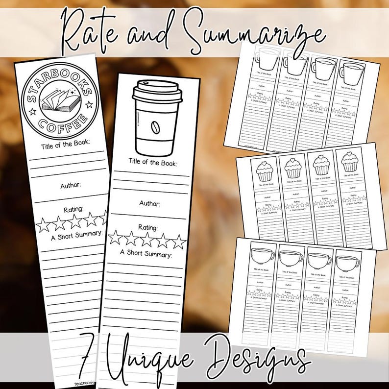 Starbooks Classroom Transformation Editable Starbooks Bookmark Activity ...