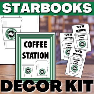 Starbooks Coffee Classroom Decor Editable Classroom Transformation ...