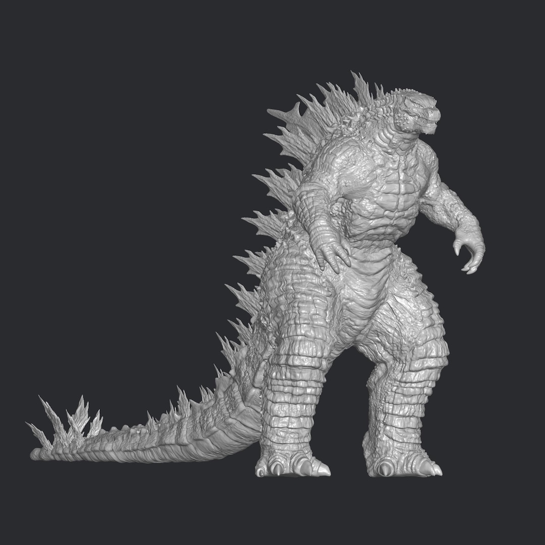 Godzilla Stl File 3d Printing, 3d Print File, Miniature, Superhero ...