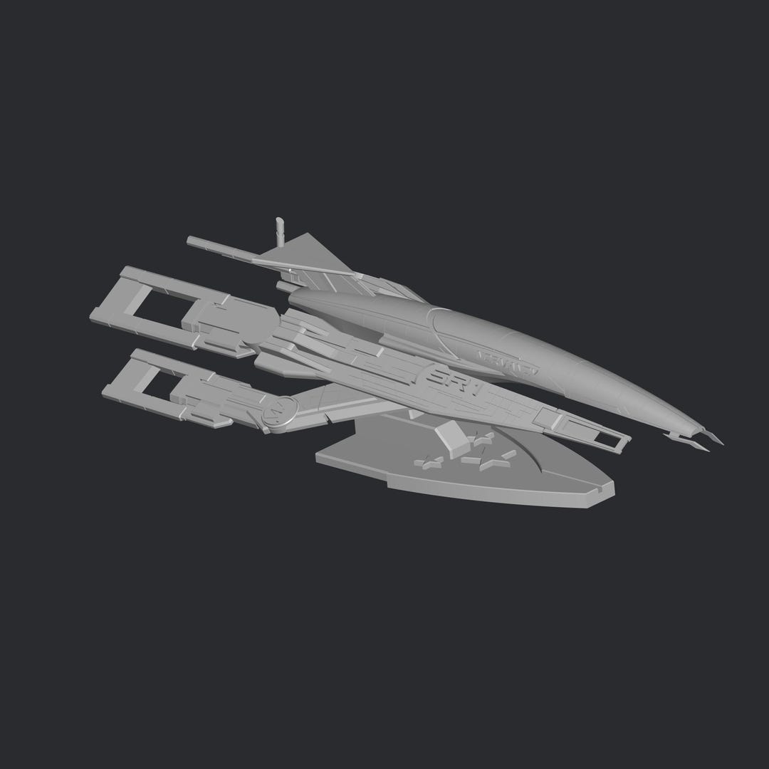 SSV Normandy SR1 With Stand Stl File 3d Printing, 3d Print File ...