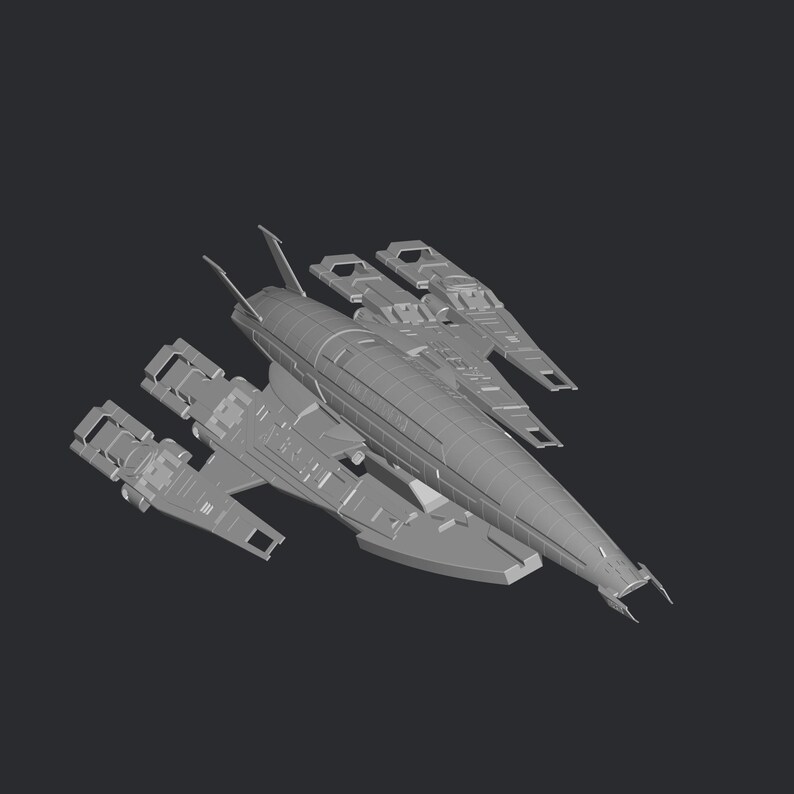 SSV Normandy SR2 With Stand Stl File 3d Printing, 3d Print File ...
