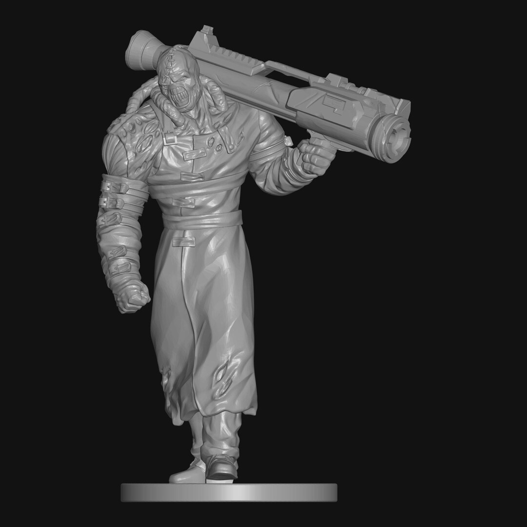 Iconic Nemesis Resident Evil Stl File 3d Printing, 3d Print File ...