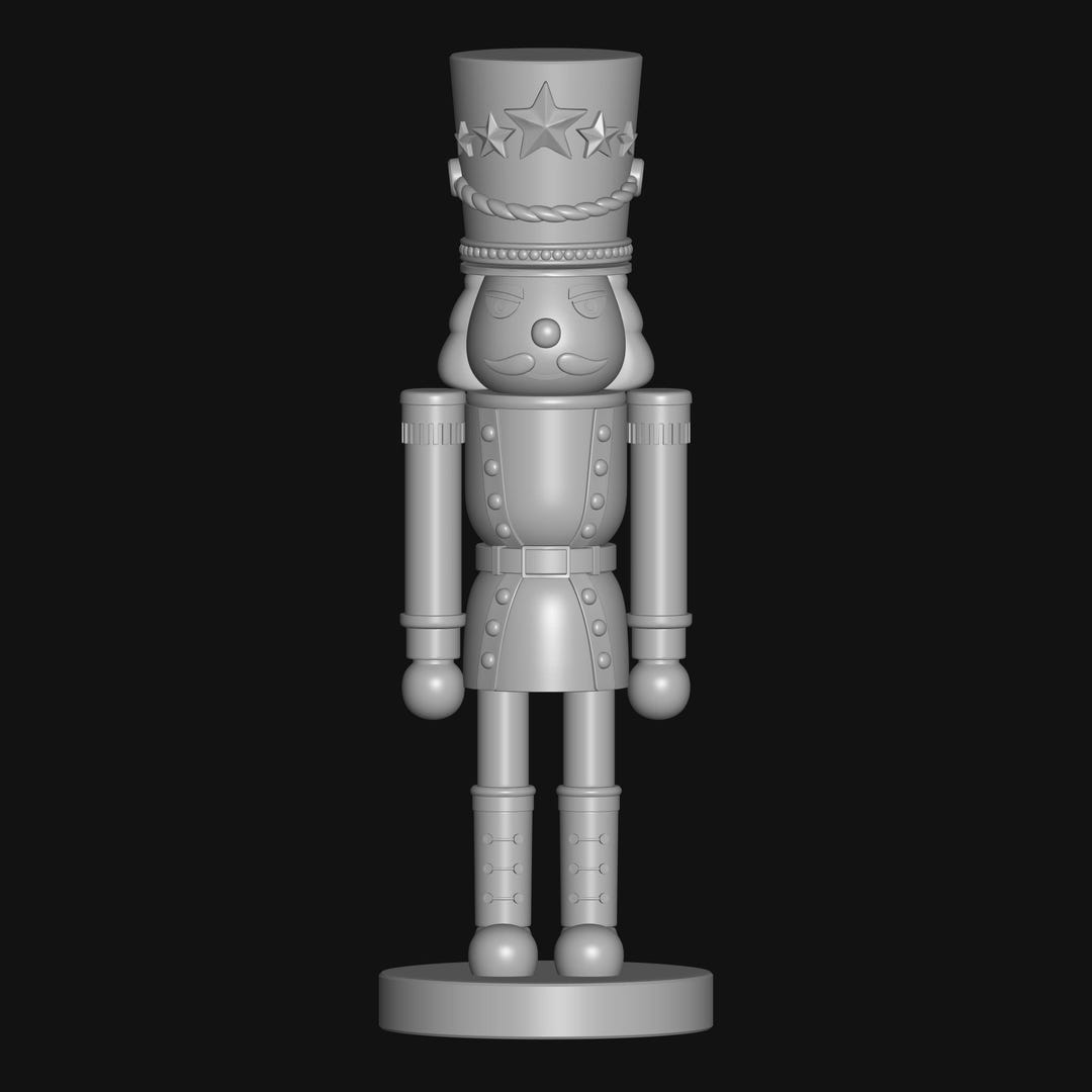The Christmas Nutcracker Stl File 3d Printing, 3d Figure Stl, 3d Stl ...