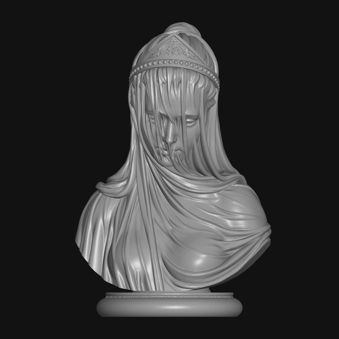 Queen Sculpture Stl File 3d Printing, 3d Print File, Miniature ...