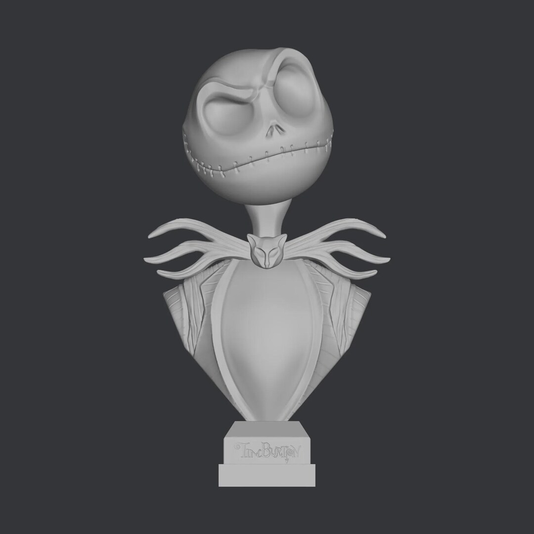 Jack Skellington Stl File 3d Printing, 3d Print File, Miniature, Super ...