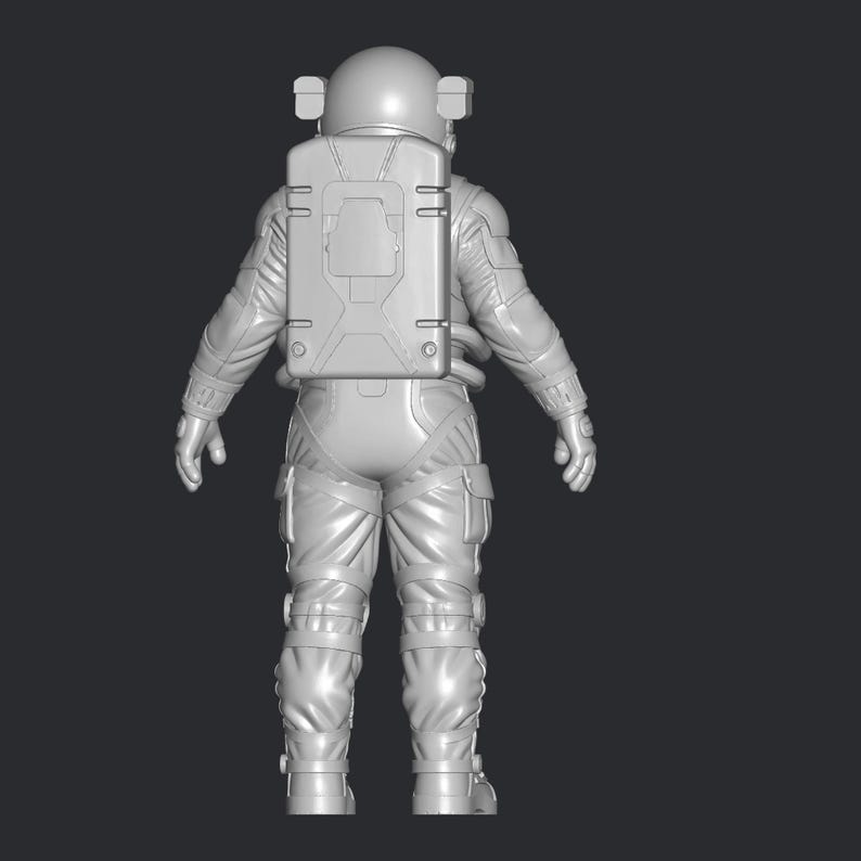 Astronaut stl file 3d printing, 3d print file, miniature super hero ...