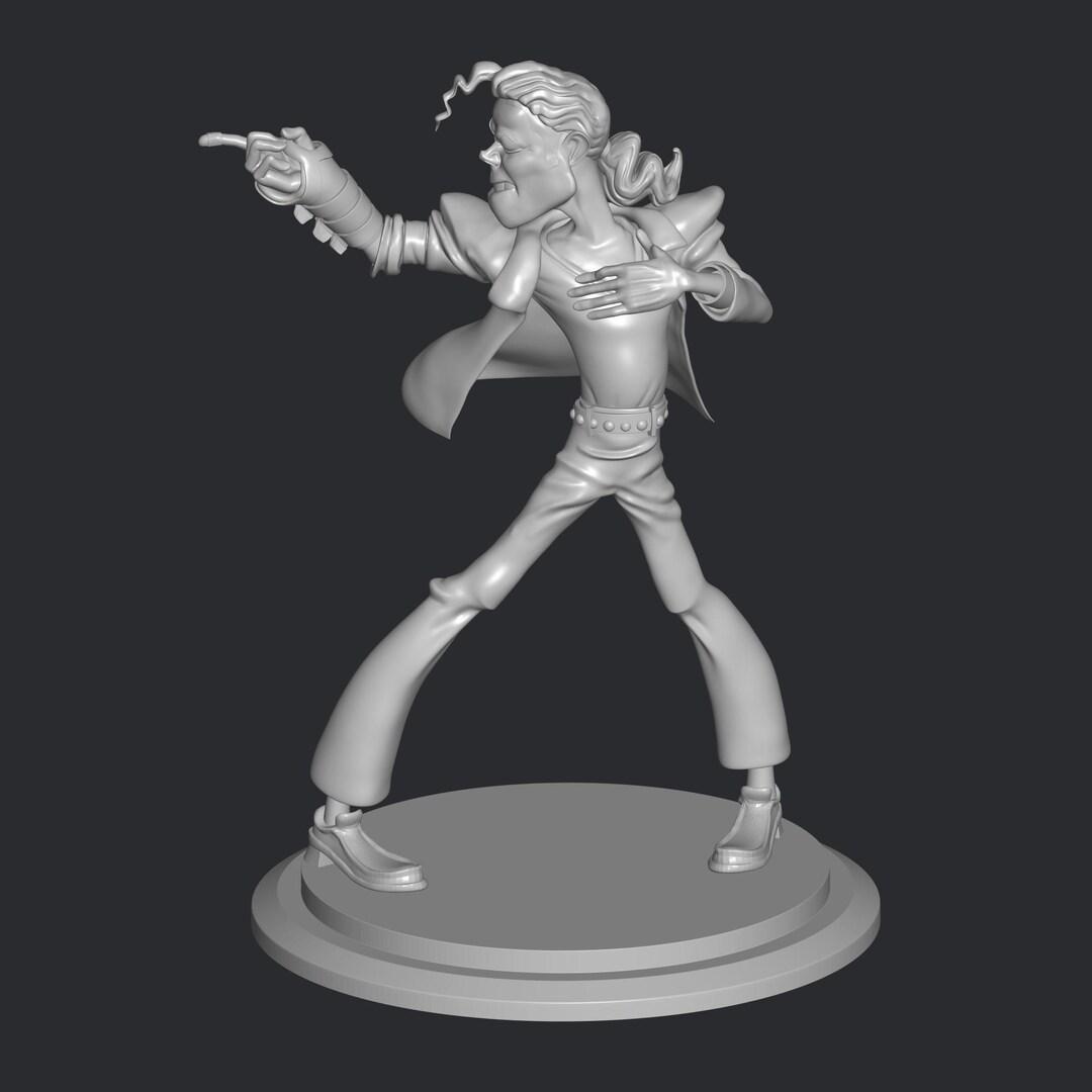 Michael Jackson Cartoon Stl File 3d Printing, 3d Print File, Miniature ...