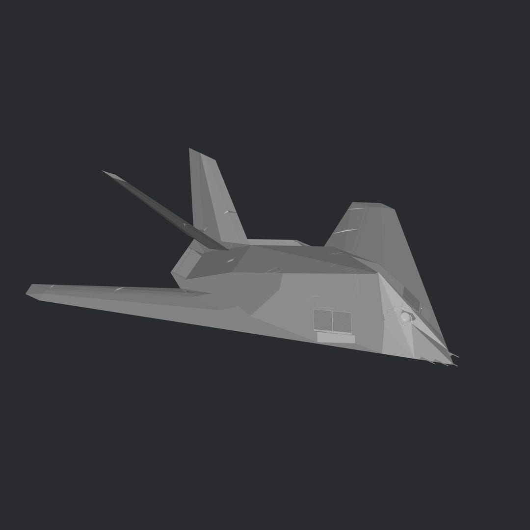 Lockheed F-117 Nighthawk Aircraft Stl File 3d Printing, 3d Print File ...
