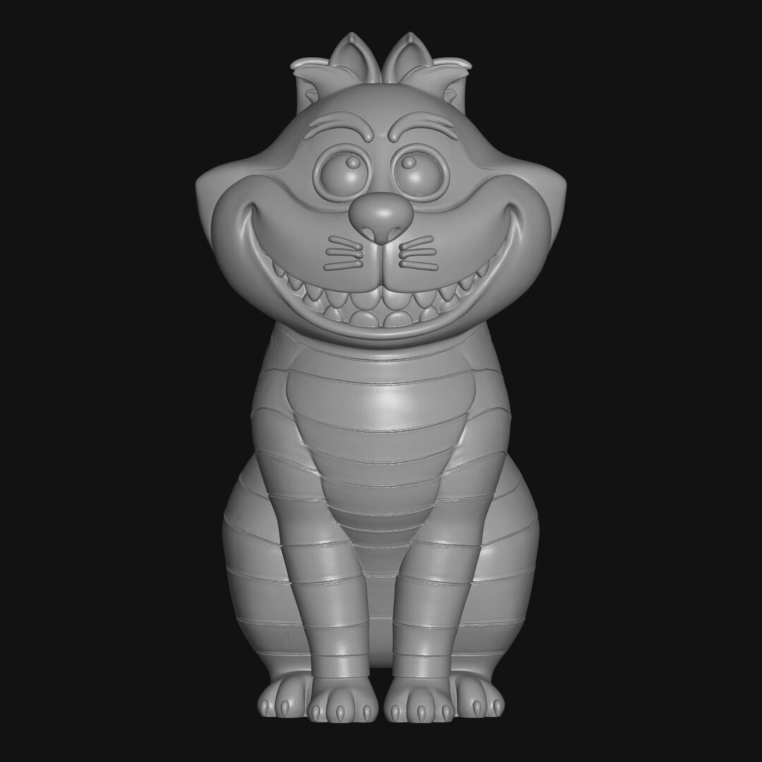 Cheshire Cat From Disney Stl File 3d Printing, 3d Print File, 3d Stl ...