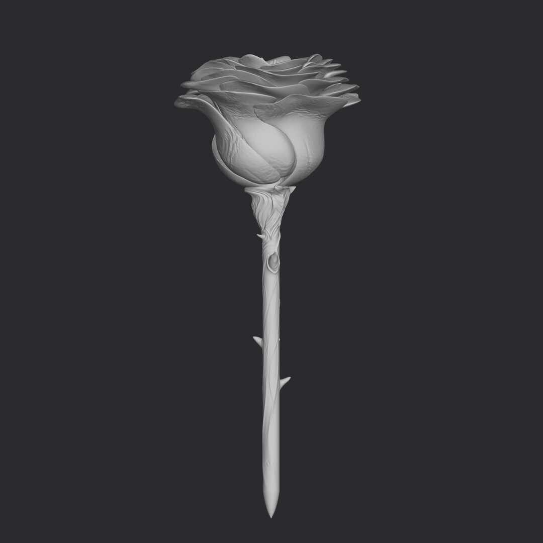 Rose Stl File 3d Printing, 3d Print File, Miniature, Superhero, Game ...