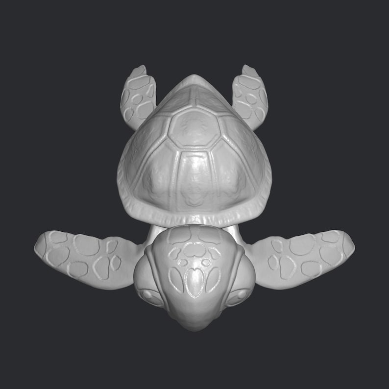 Cute Turtle Stl File 3d Printing, 3d Print File, Miniature, Super Hero ...