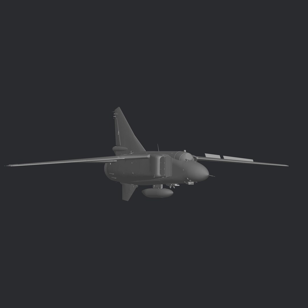 Mikoyan-gurevich Mig-23 Aircraft Stl File 3d Printing, 3d Print File ...