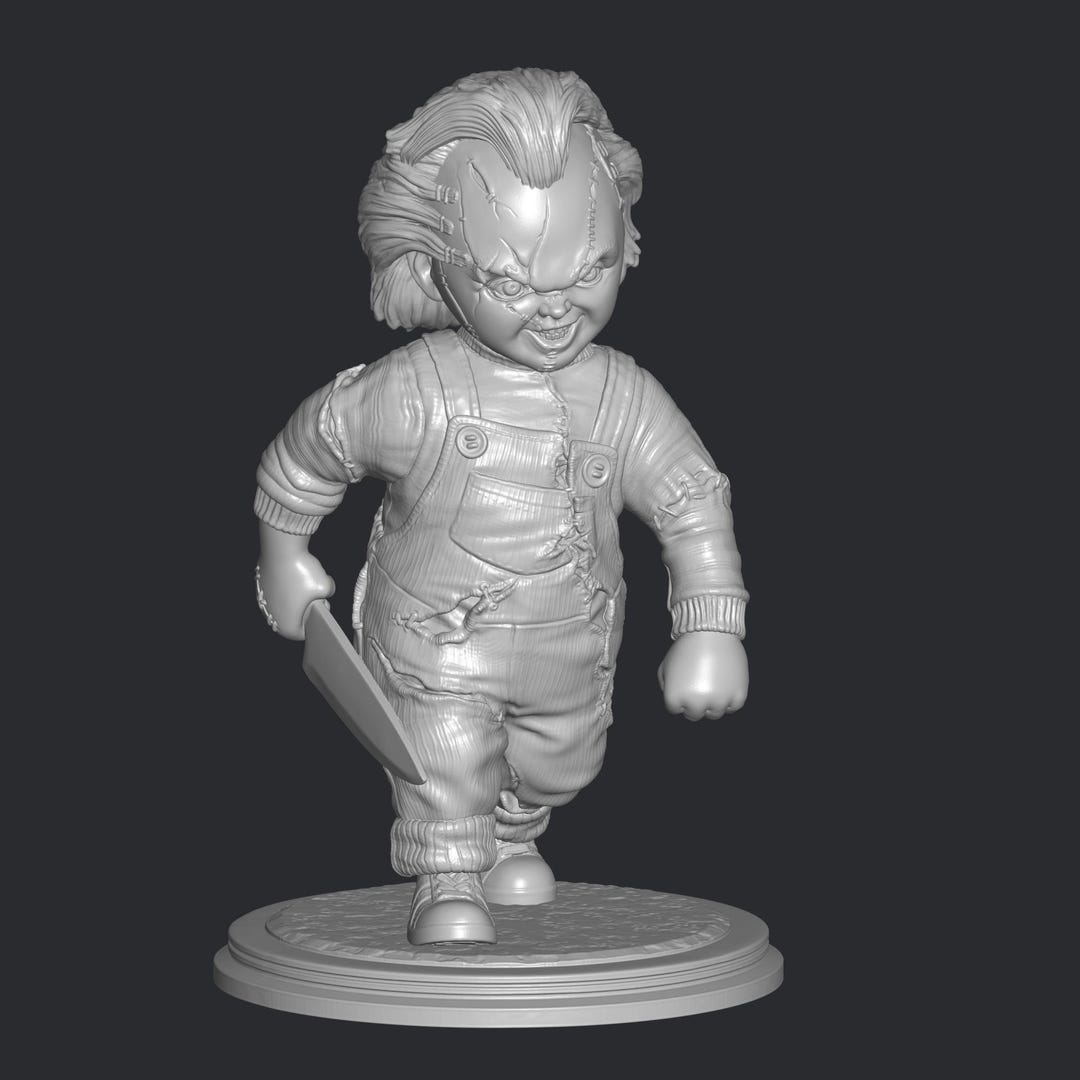 Furious Chucky Stl File 3d Printing, 3d Print File, Miniature, Super ...