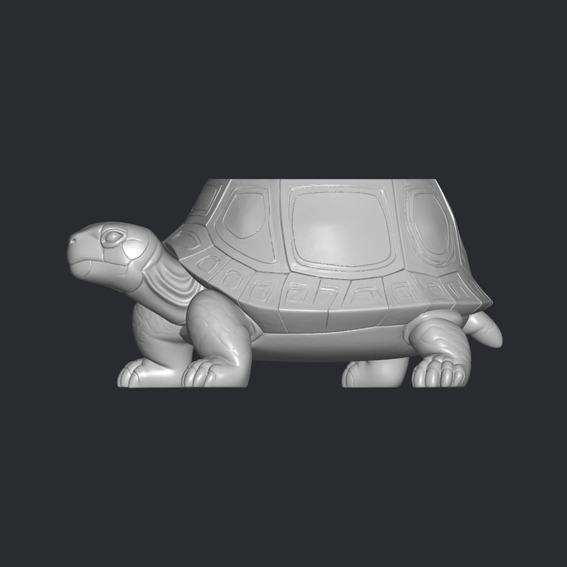 Tortoise Planter Pot Stl File for 3d Printing, 3d Print File, 3d Stl ...